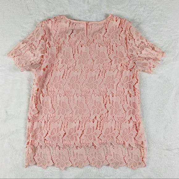Philosophy | Tops | Lace Pink Philosophy Layered Blouse Size Sm | Poshmark